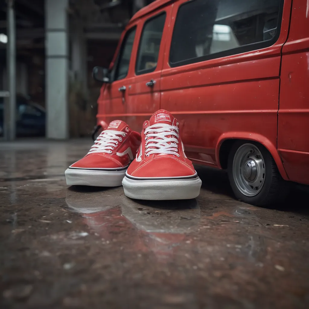 Exploring Red and White Vans for Men: A Detailed Insight